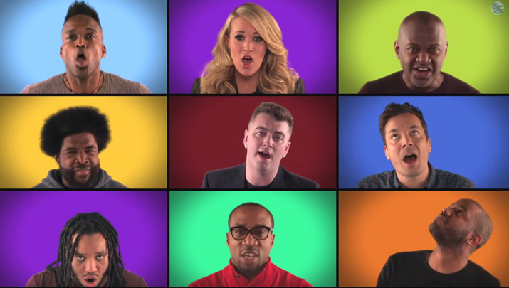 Sam Smith, Christina Aguilera ve Jimmy Fallon'dan Mükemmel A Capella ...