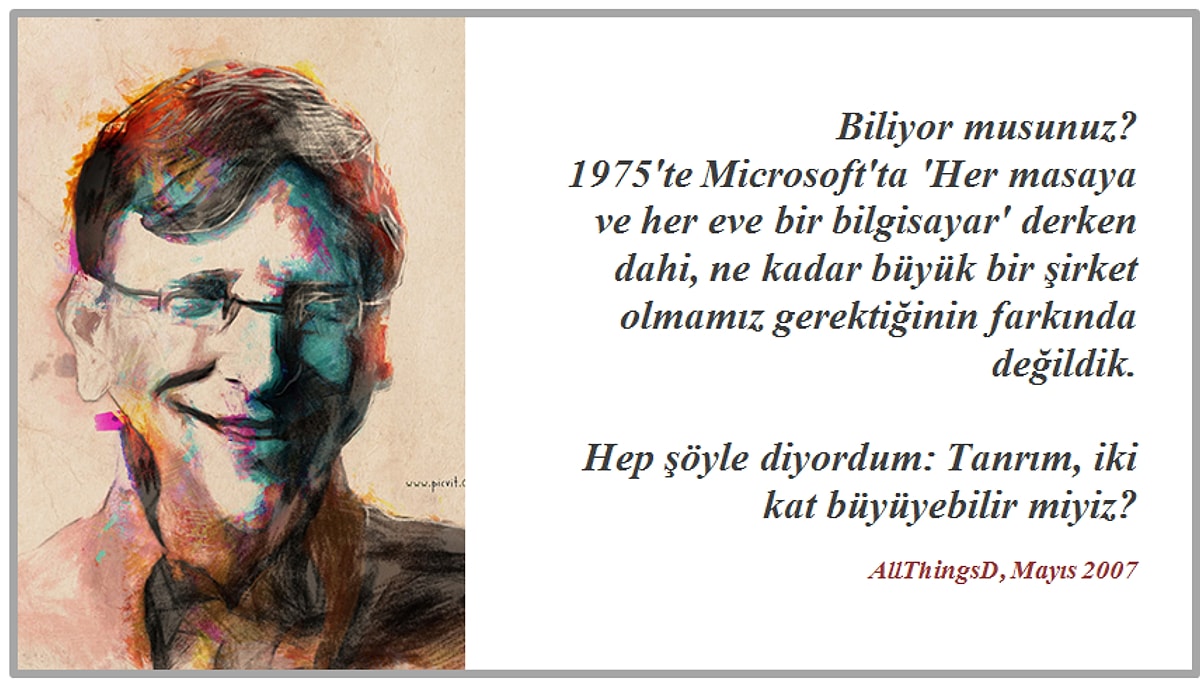 Dünyanın En Müthiş Beyinlerinden Bill Gates'in Her Biri Aforizma ...