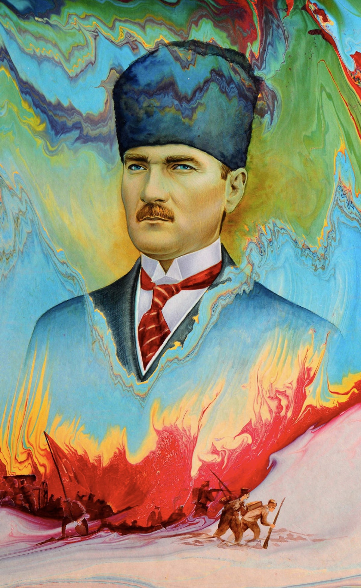 Geleneksel Ebru Sanatını Modern Resim ile Birleştiren Muhteşem Sanatçı ...