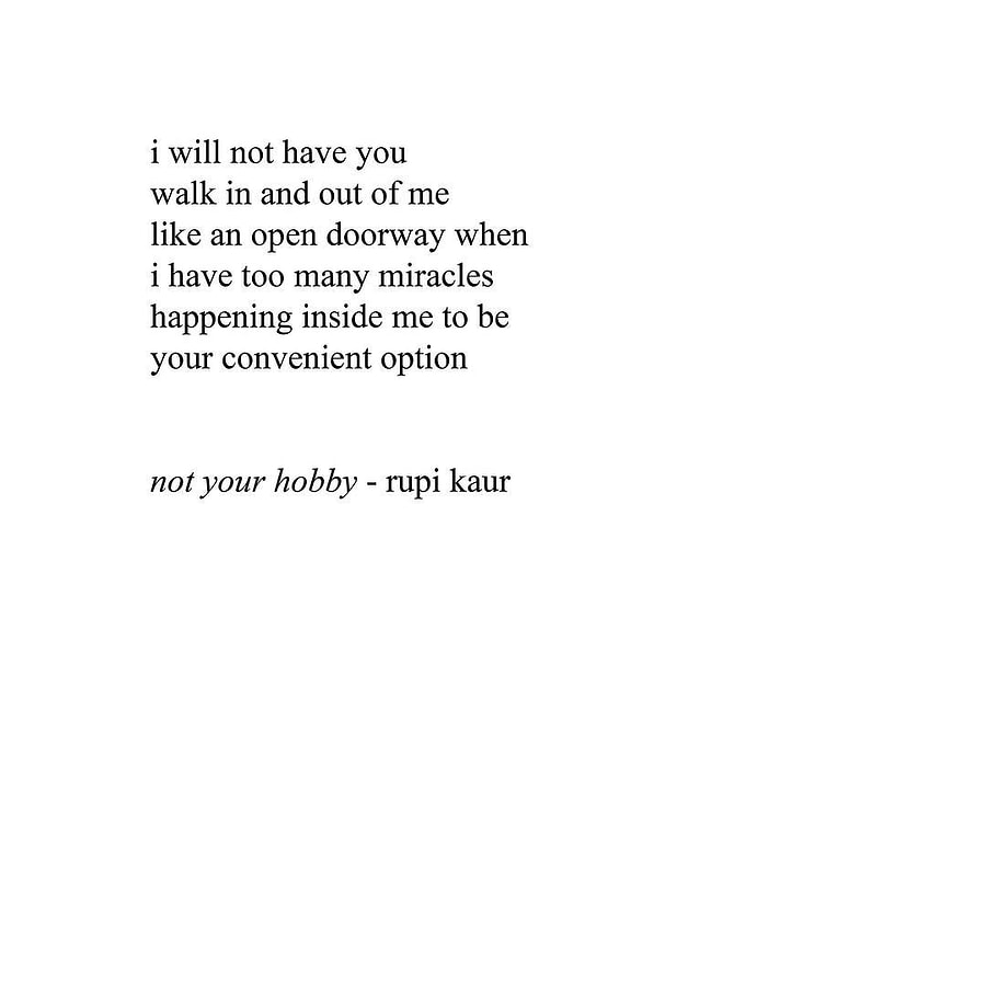 24 Empowering Short Poems From Feminist Poet Rupi Kaur - Onedio