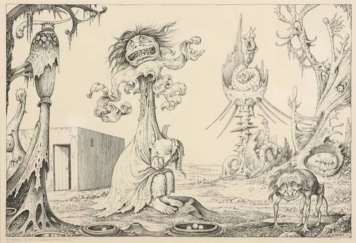 17 Creepy Drawings By Schizophrenics To See The World Through Their ...