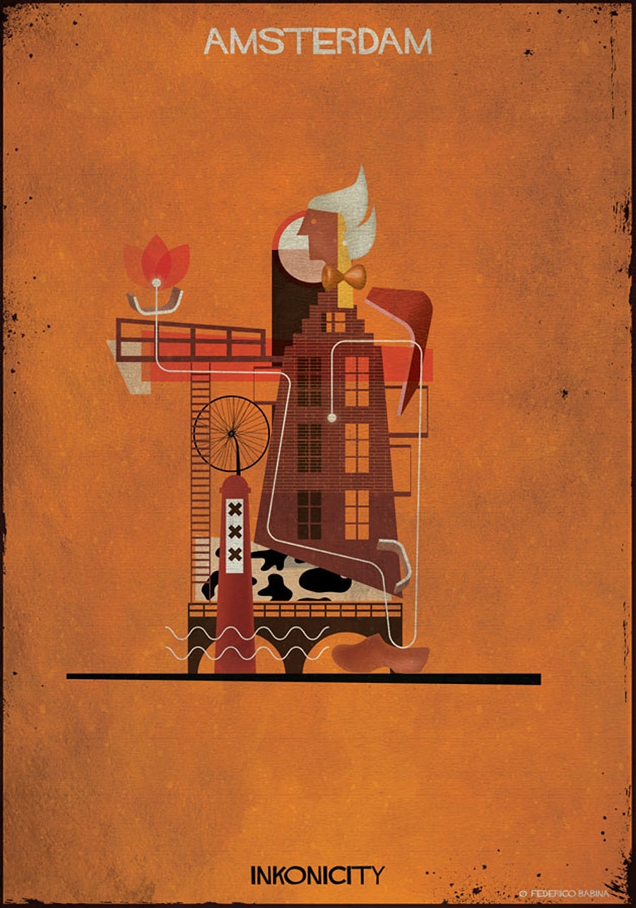 Federico Babina'nın Şehirleri İkonik Özellikleriyle Yorumladığı ...
