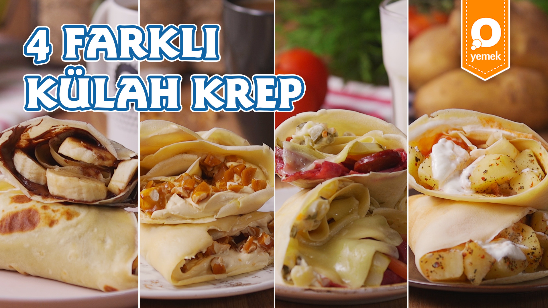 Krepe Olan Bakış Açınız Değişecek! 4 Farklı Külah Krep Nasıl Yapılır ...