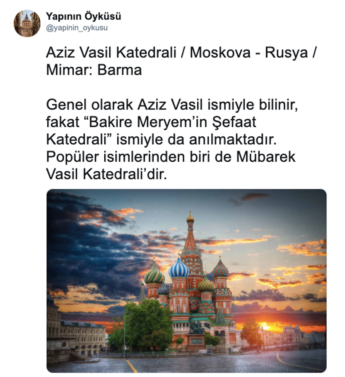 Bir Benzeri İnşa Edilemesin Diye Mimarının Korkunç Ivan Tarafından Kör ...