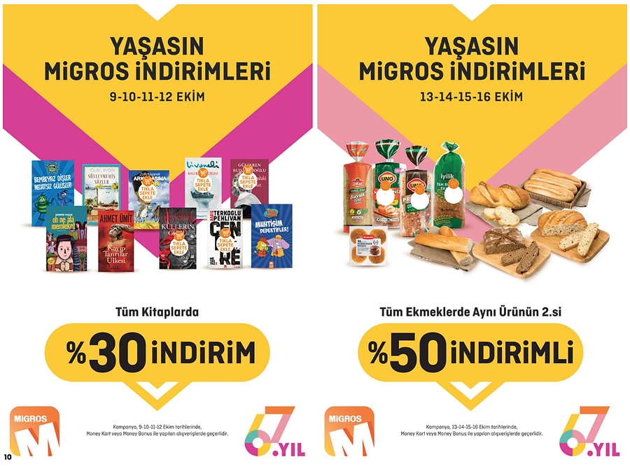 Migros İndirim Günleri Başladı! 7 - 20 Ekim 2021 Migroskop Kataloğu ...
