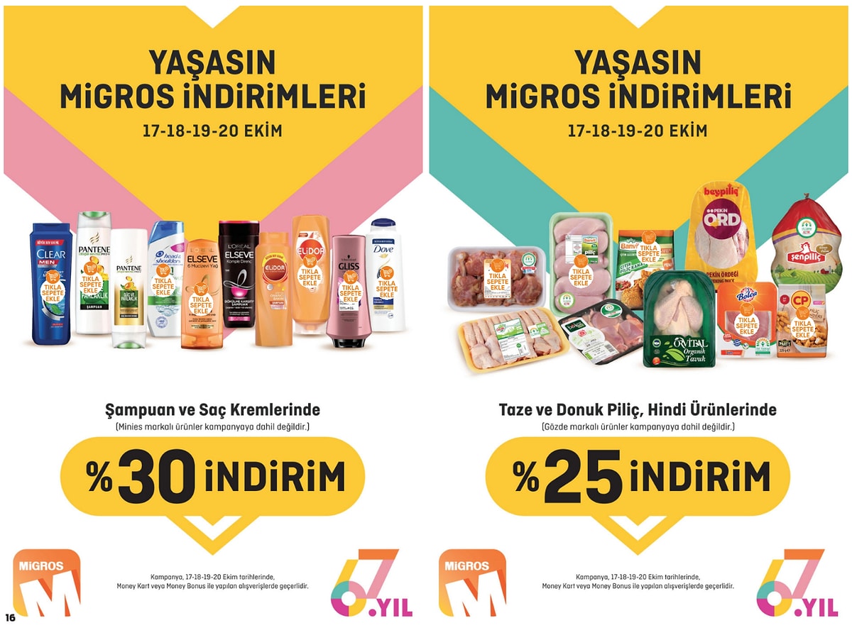 Migros İndirim Günleri Başladı! 7 - 20 Ekim 2021 Migroskop Kataloğu ...
