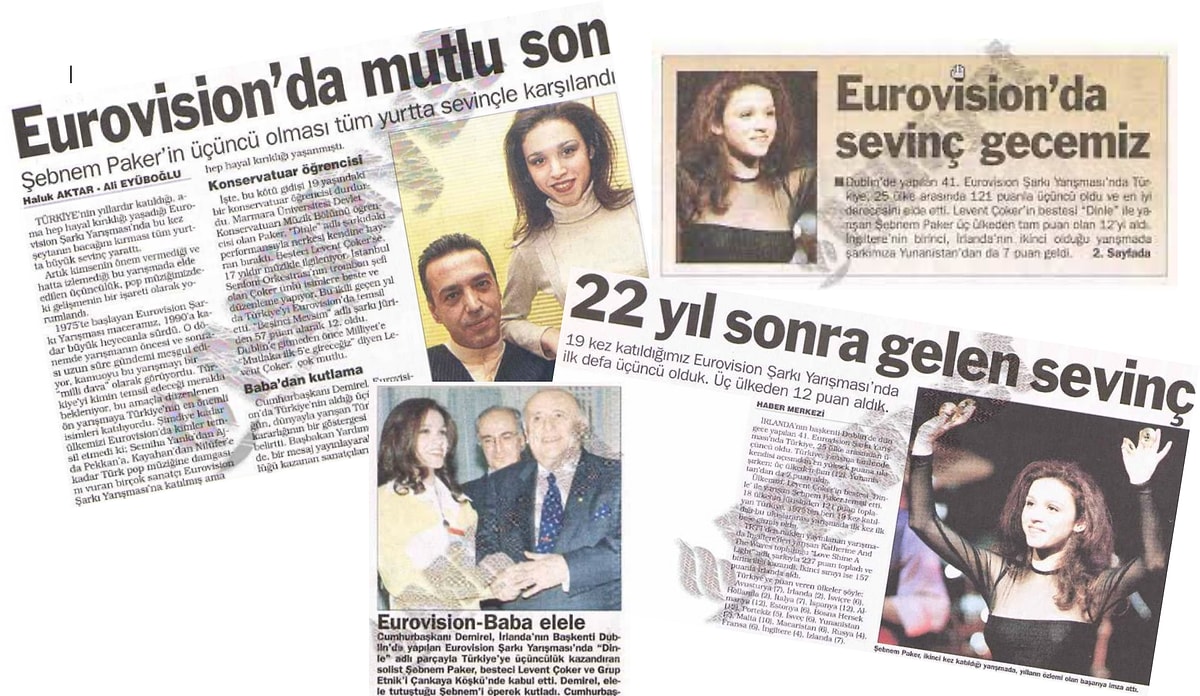 "Dinle" Şarkısıyla Eurovision'da Türkiye’ye Üçüncülük Getiren Şebnem ...