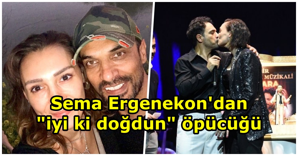 Sema Ergenekon'dan Uğur Aslan'a Doğum Günü Öpücüğü - Onedio