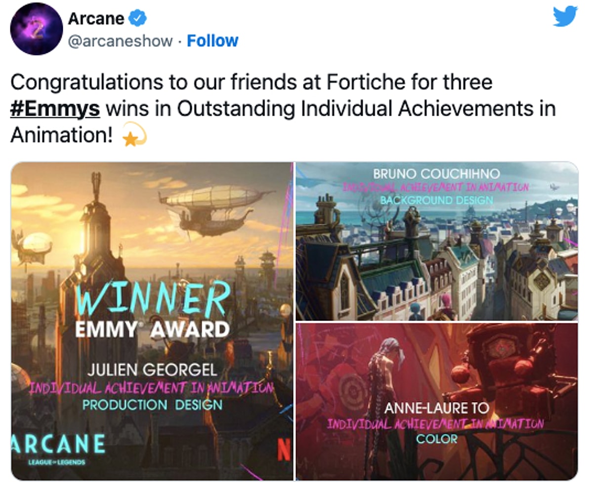 League of Legends'ın Animasyon Dizisi Arcane Emmy Ödüllerine Damga ...