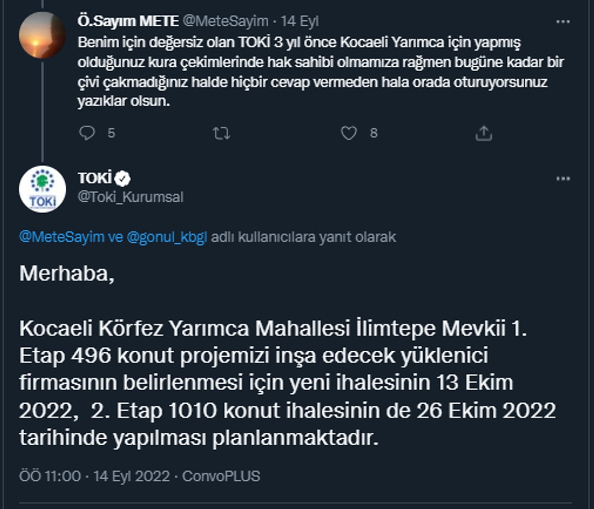 TOKİ, Başlamayan Projelerden Taksitlerde Artışa Sosyal Medyada Gündemde Kalmaya Devam Ediyor ...