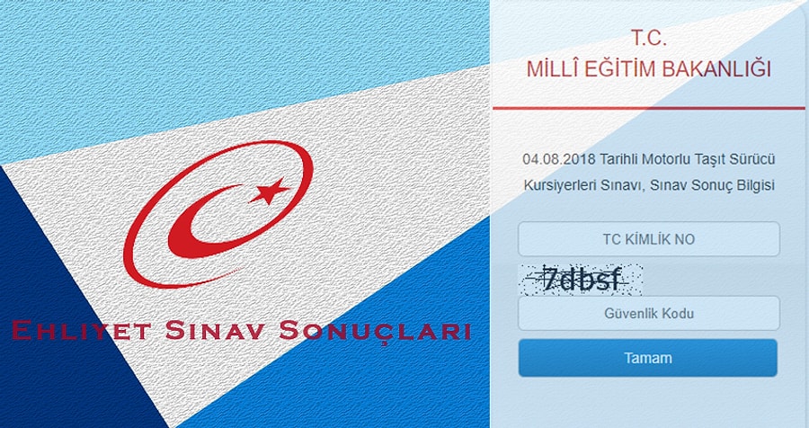 Ehliyet Sınav Sonucu Sorgulama Ekranı - Onedio