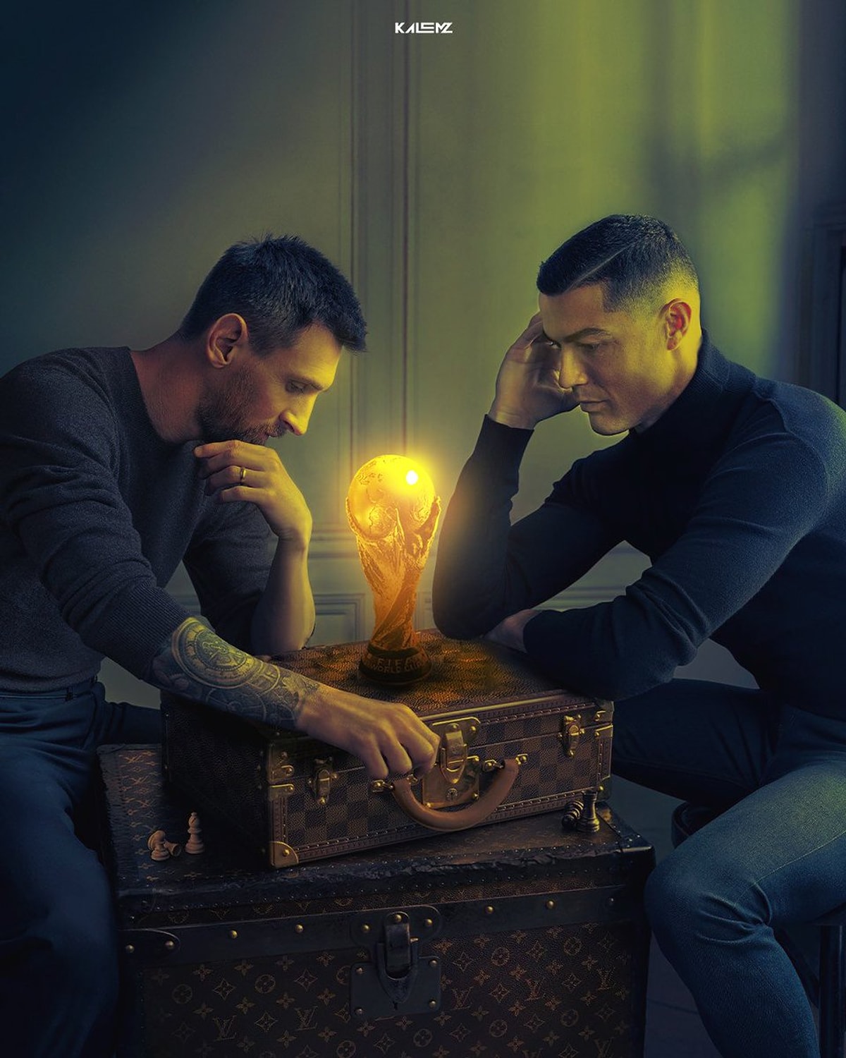 Lionel Messi ve Cristiano Ronaldo'nun İkonik Fotoğrafına Yapılan ...