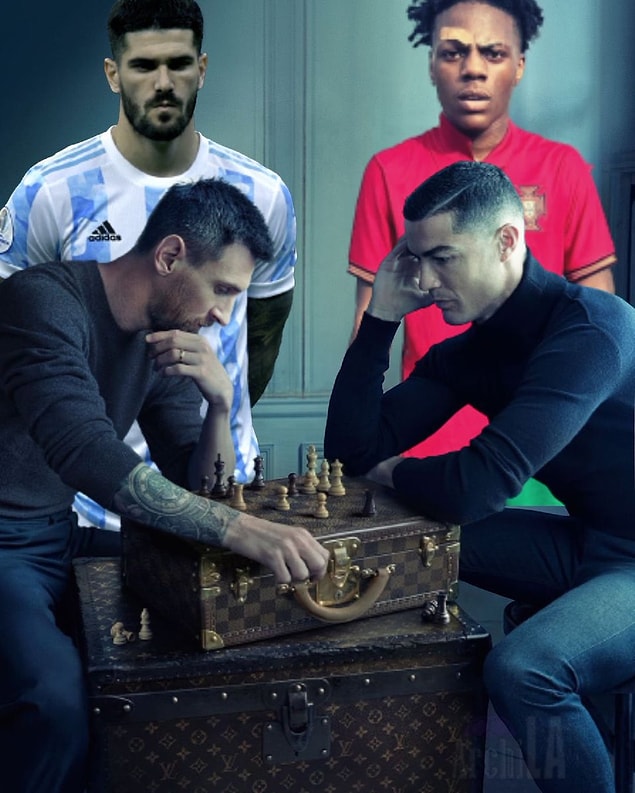Lionel Messi ve Cristiano Ronaldo'nun İkonik Fotoğrafına Yapılan ...
