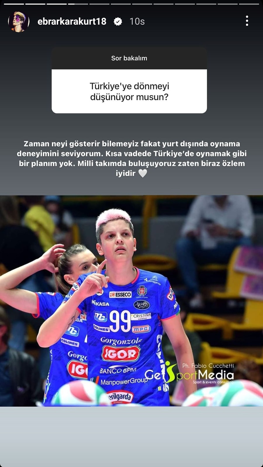 Instagram'dan Gelen Soruları Cevaplayan Ebrar Karakurt Türkiye'ye Dönüşüyle İlgili Konuya ...