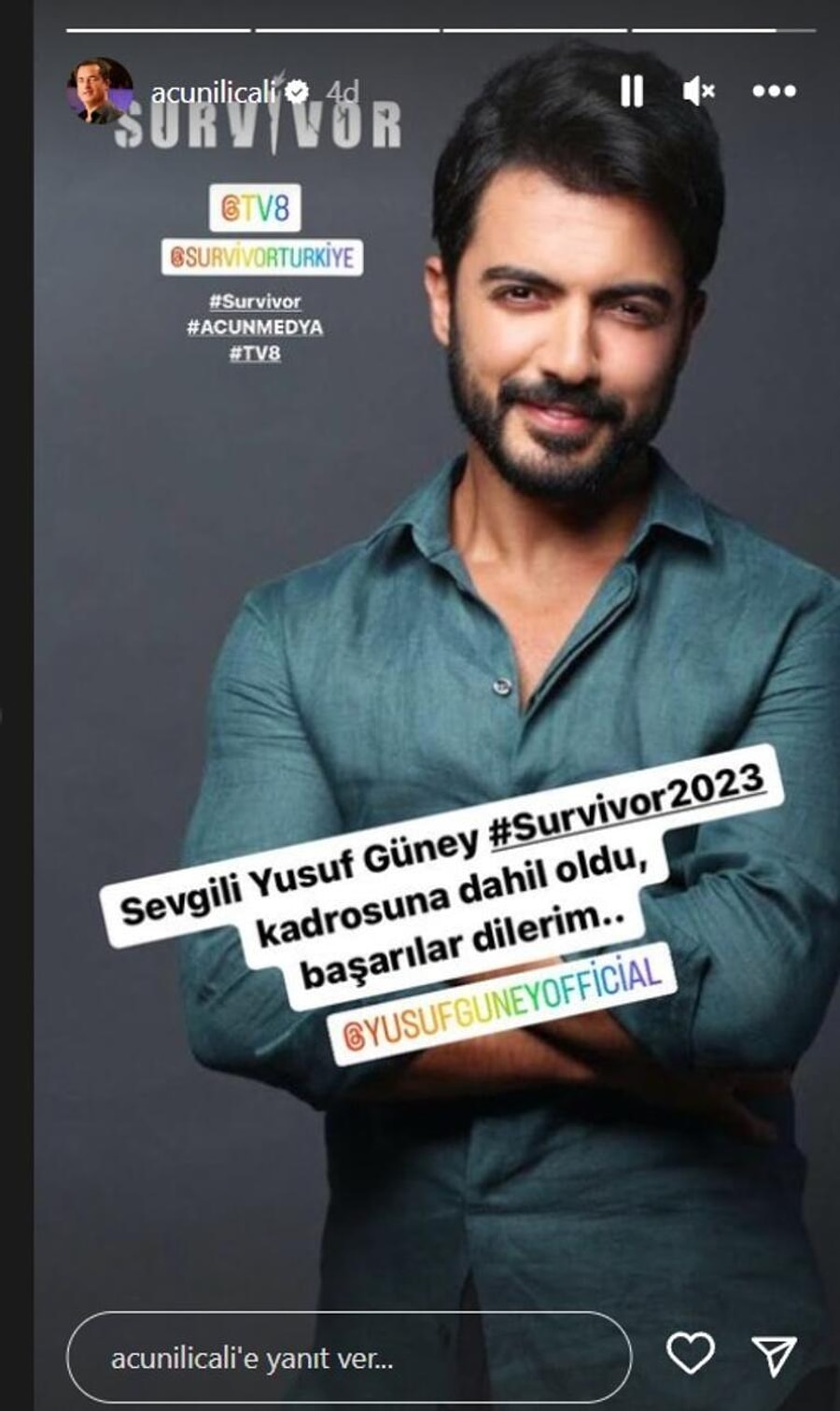 Ali Atay'ın Survivor 2023 Yarışmacısı Fenomen Chaby Han'a Attığı Mesaj ...