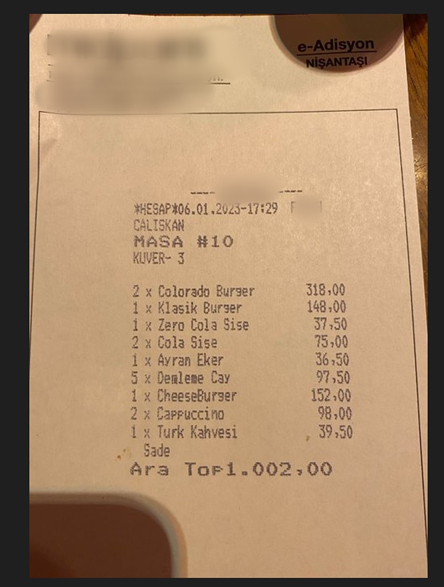 Pahalı Diye Paylaşılan Adisyon Herkese Ucuz Gelince Sosyal Medyada Tartışma Yarattı! - Onedio