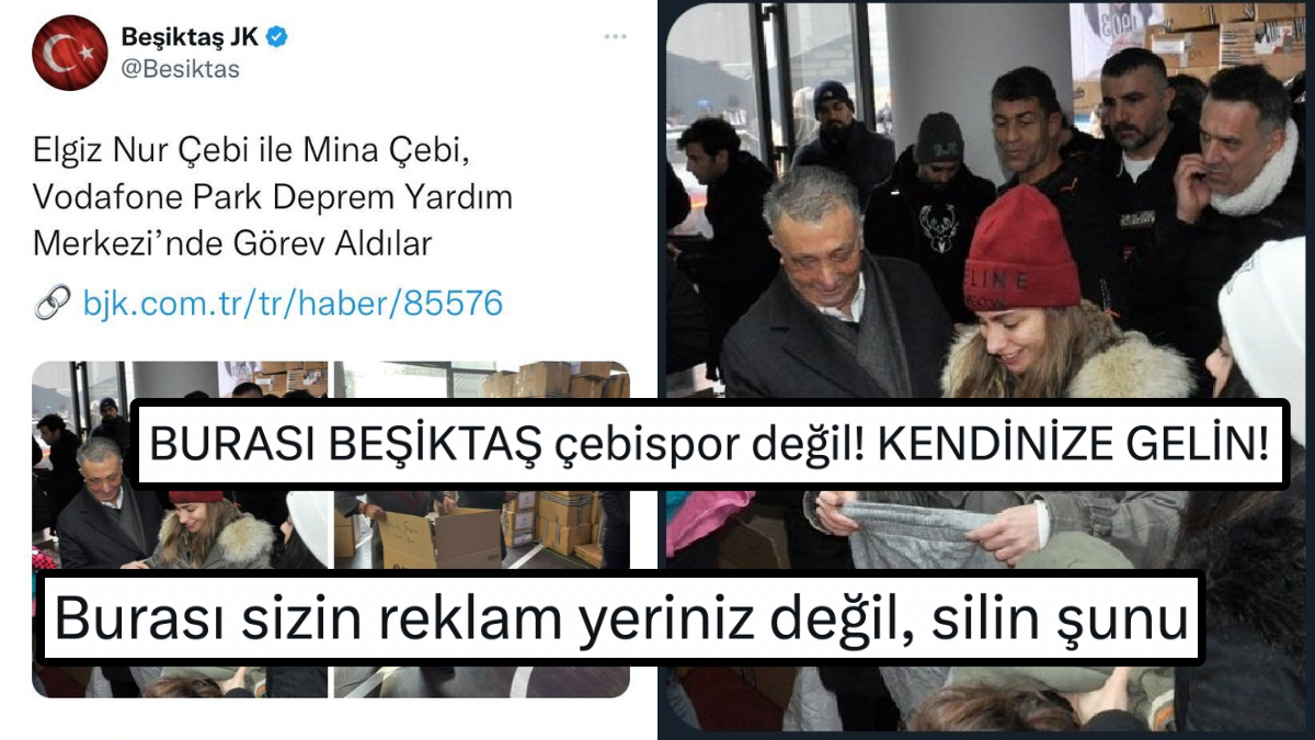 Başkan Ahmet Nur Çebi ile Kızlarının Yardımını Paylaşan Beşiktaş Gelen ...