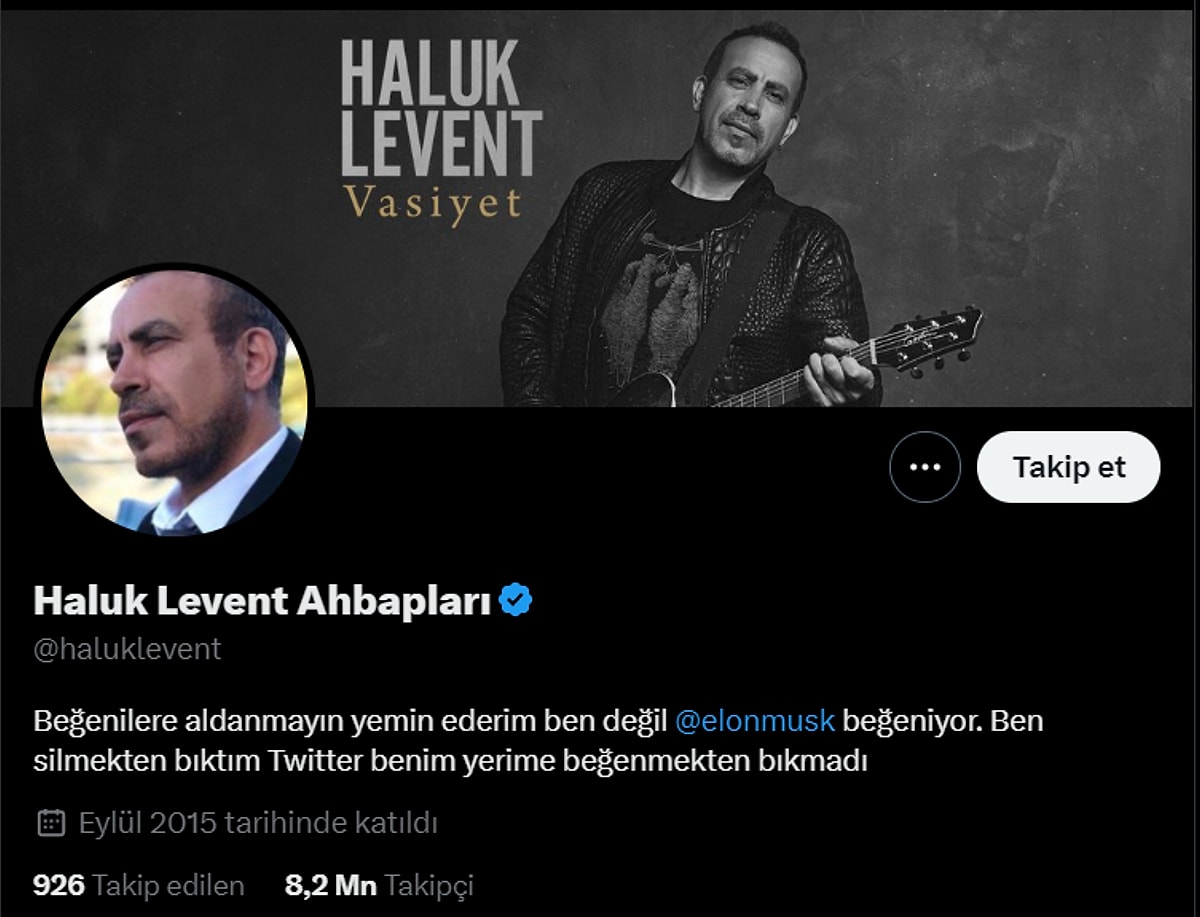 Haluk Levent Twitter’ı Bıraktı: ‘Bu Halk Düşmanlarıyla Sonra ...