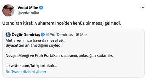 Vedat Milor, Muharrem İnce Paylaşımına Tepki Gösterenlere Ayarında Bir Cevap Verdi! - Onedio