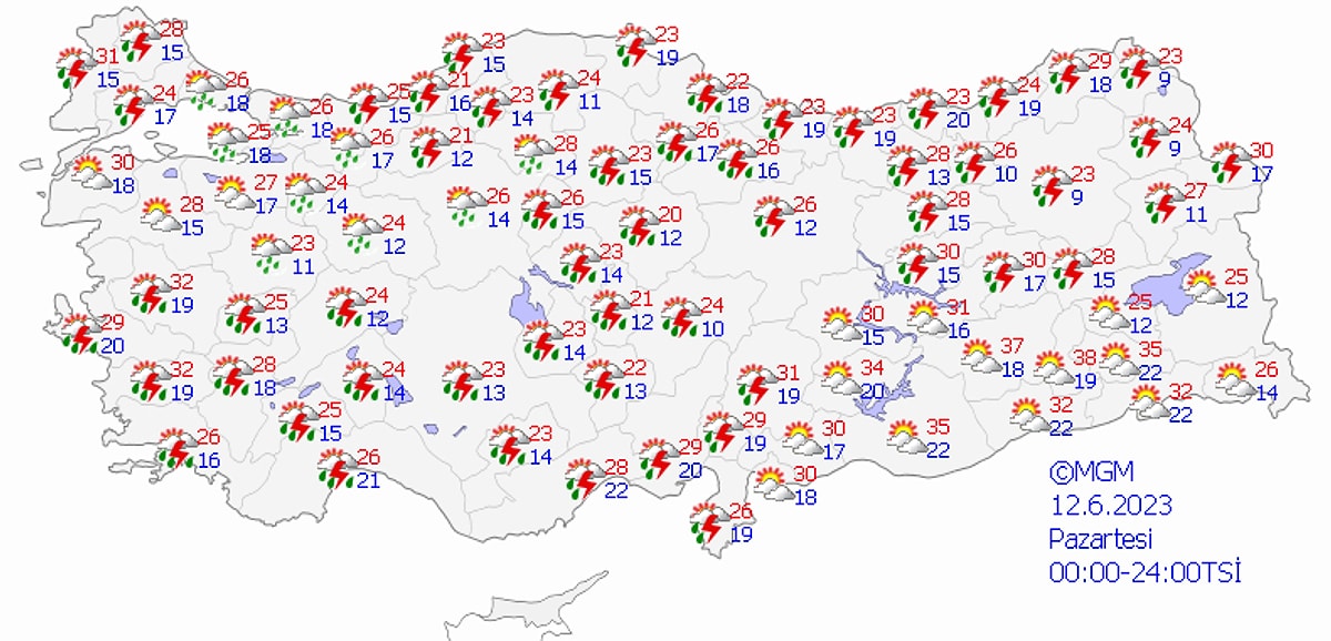 12 Haziran Pazartesi Hava Durumu: Hava Bugün Nasıl Olacak? - Onedio