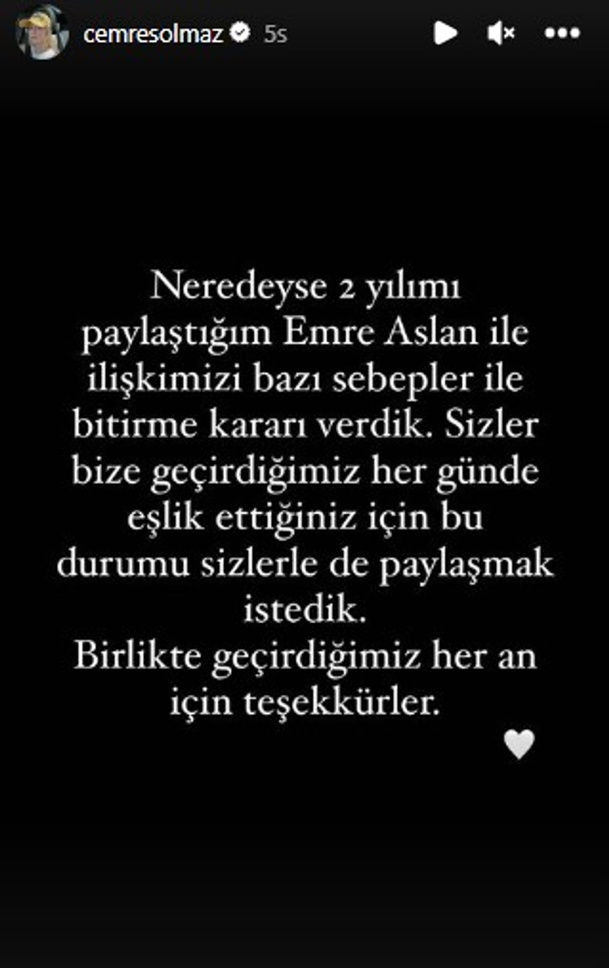 TikTok Fenomeni Cemre Solmaz ve Sevgilisi Emre Aslan Ayrıldıklarını ...