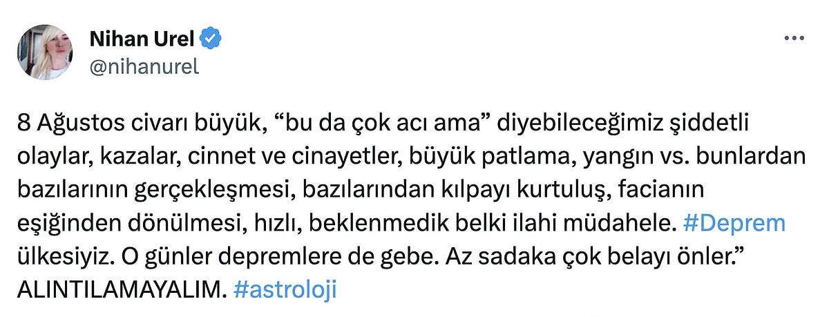 Nihan Urel'den Geleceğe Dair Öngörüler - Onedio