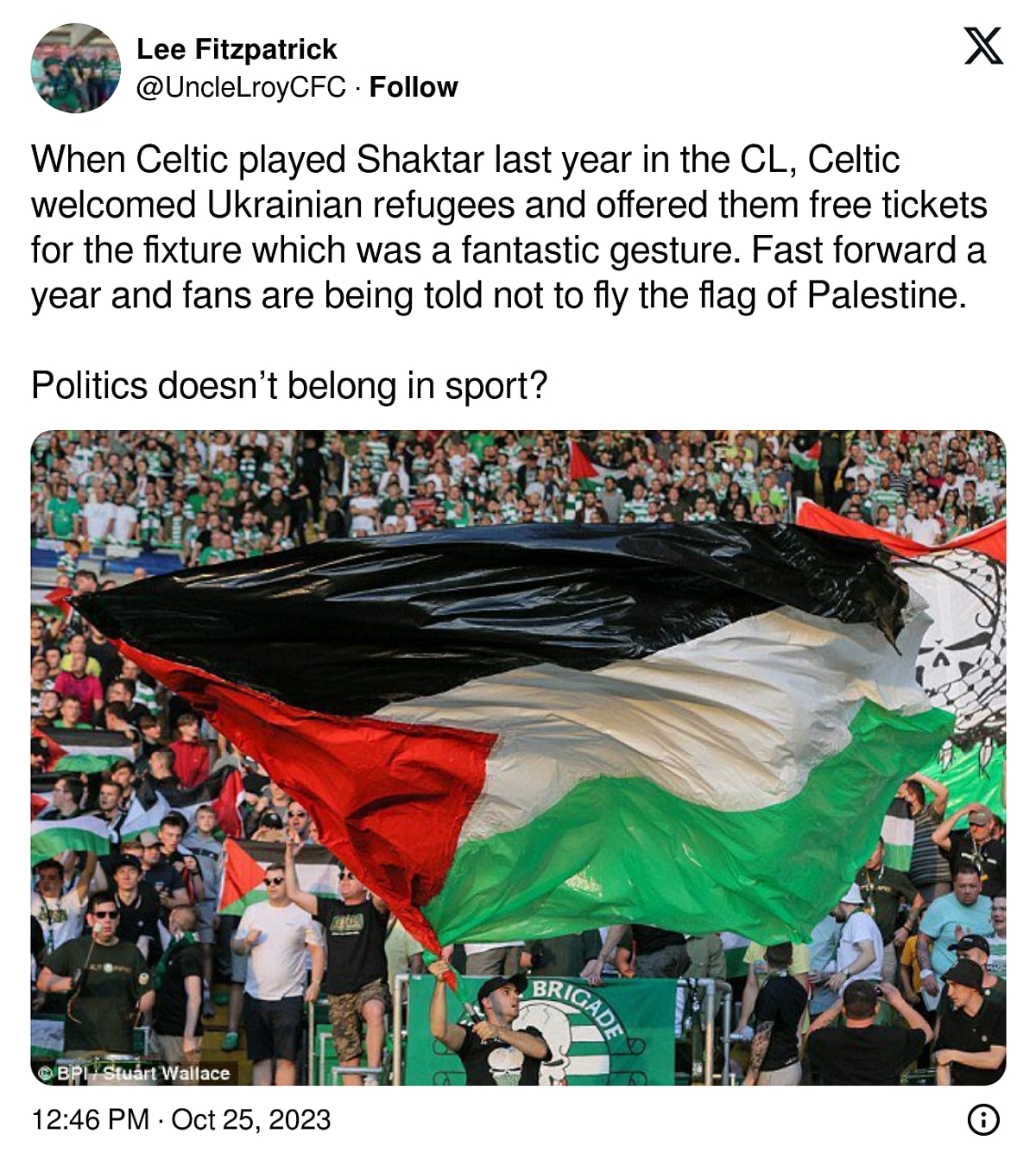 Pankart veya Bayrak Getirmemeleri İstenmişti: Celtic Taraftarları ...