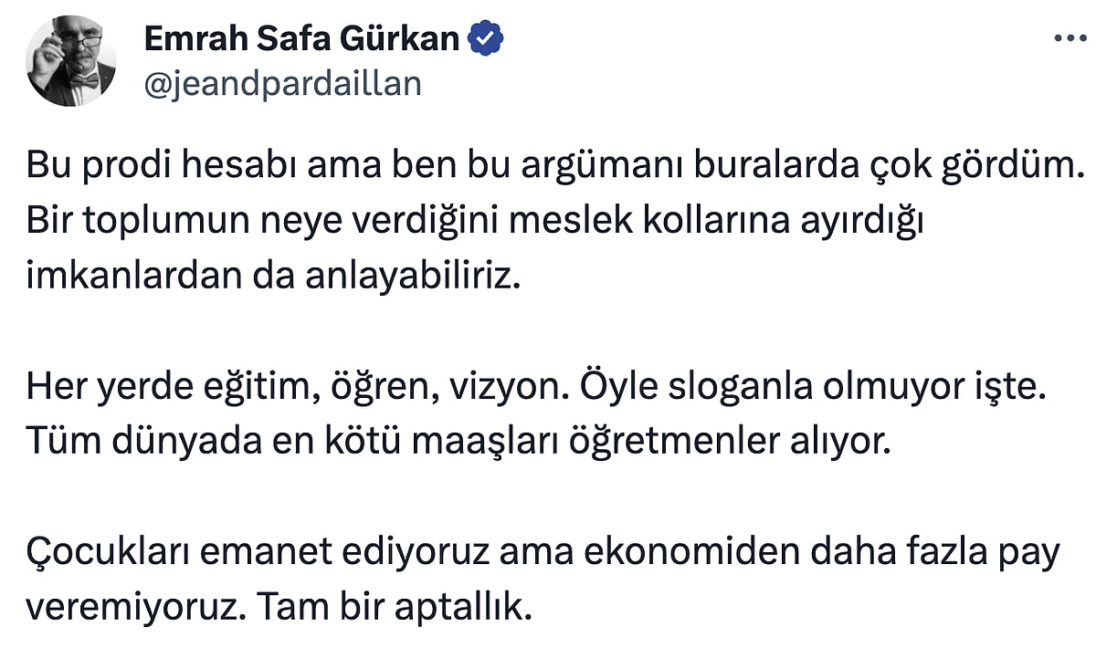 Tarihçi Emrah Safa Gürkan Çalışma Saatleri Üzerinden Öğretmenleri ...