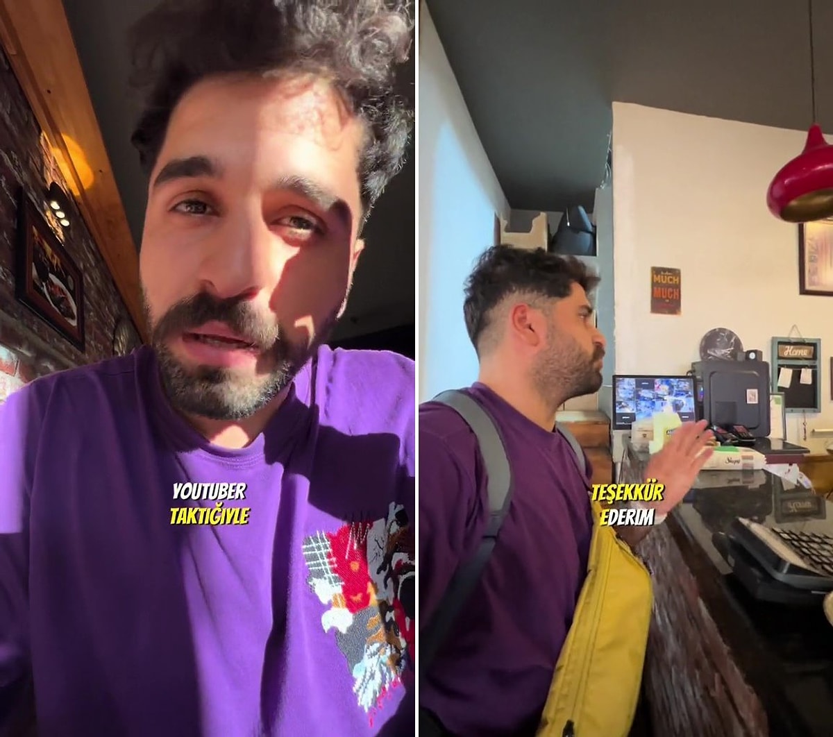 YouTuber Gibi Davranarak Restoranda Hesap Ödemeyen Gencin Viral Olan ...