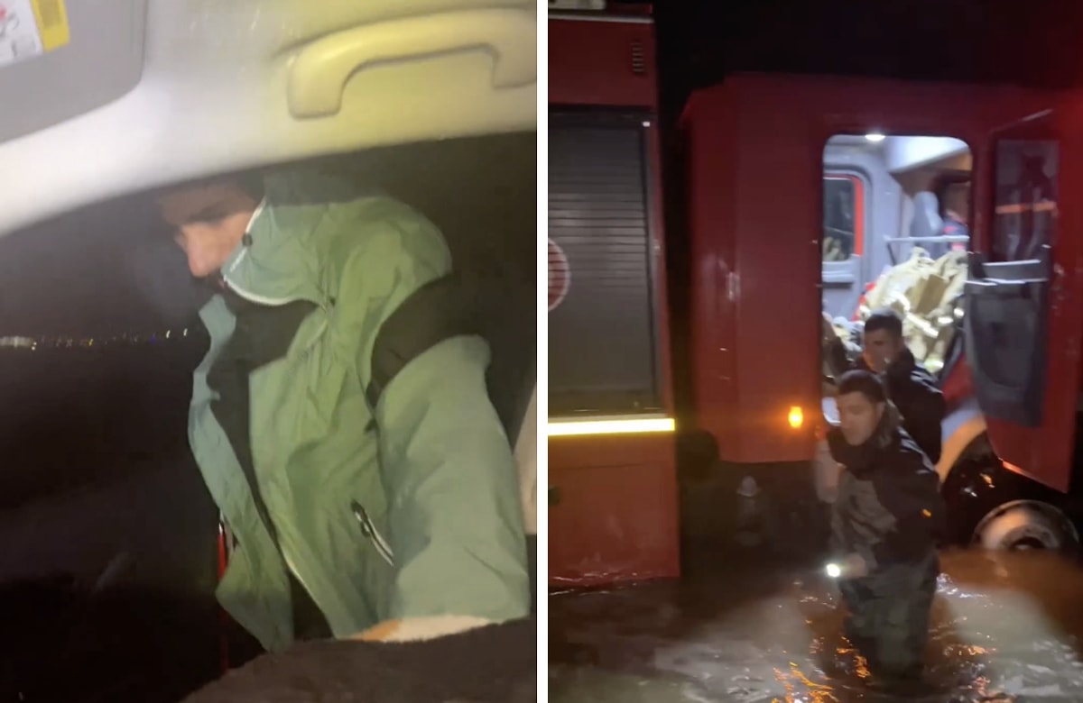 İzmir'de Karavan'da Kalan Bir Çift Gece Yarısı Suyun Yükselmesiyle ... İzmir'de Karavan'da Kalan Bir Çift Gece Yarısı Suyun Yükselmesiyle ...