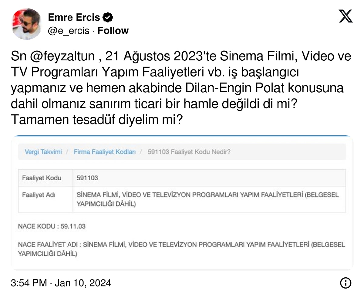 Feyza Altun'un Tüm Gelirini Göz Önüne Seren Emre Erciş Yeni Bir Tartışmanın Fitilini Ateşledi ...