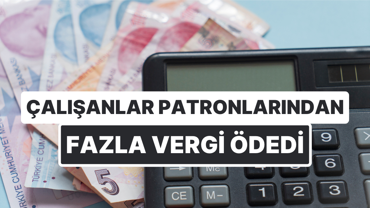 Çalışanlar Patronlarından Fazla Vergi Ödedi: İşçinin Vergisi Patrondan ...