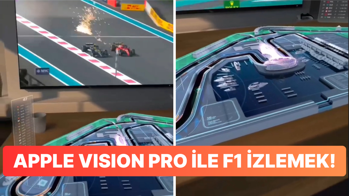 Apple Vision Pro ile F1 İzleme Keyfi Size de "Keşke Benim Olsa ...