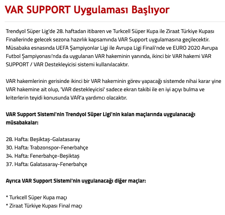 TFF, VAR Support Uygulamasını Duyurdu: VAR’da Yeni Dönem Beşiktaş ...