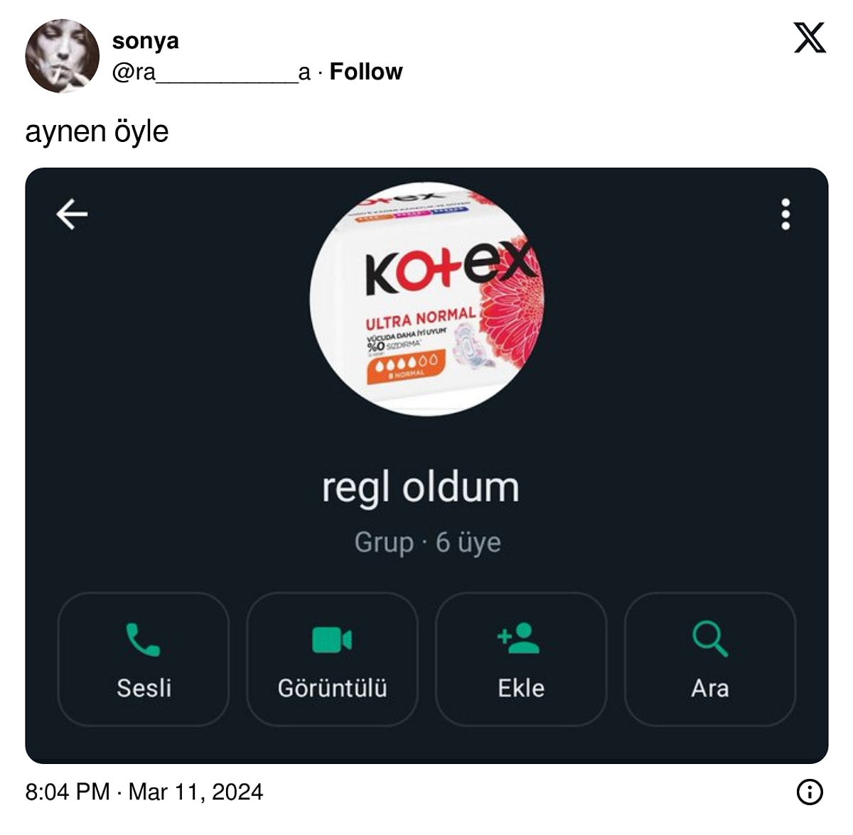 Arkadaşlarıyla WhatsApp'da Regl Grubu Kurduğunu Söyleyen Kullanıcı Yeni ...