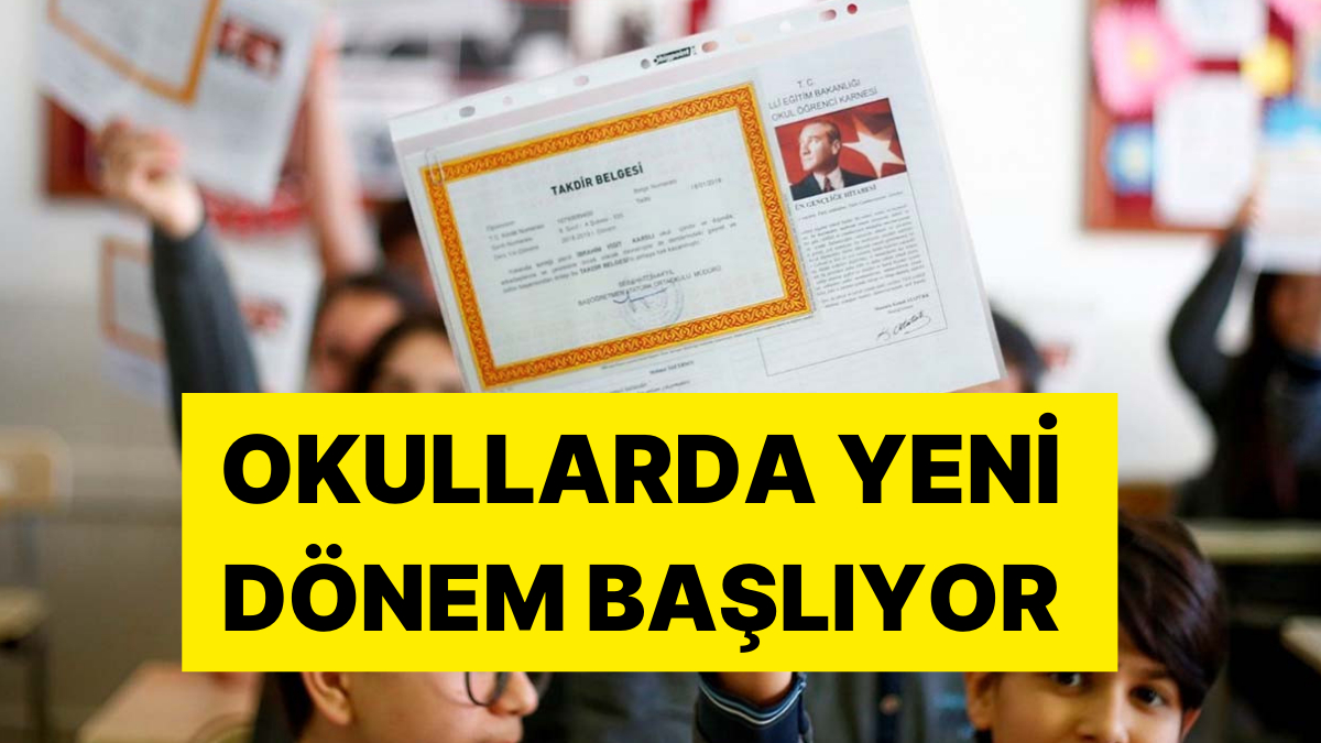 Okullarda Yeni Dönem Başlıyor: Karneler Değişiyor - Onedio
