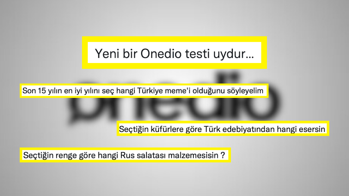 Onedio Test Fikirleri Uyduran Kullanıcılar Yaratıcılıklarıyla Hem ...