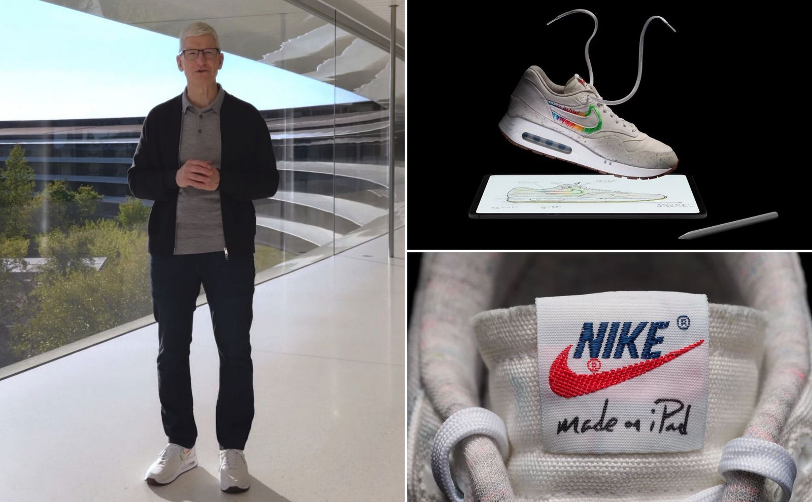 Tim Cook Wears Nike Shoes Designed With The New iPad At Product Launch ...