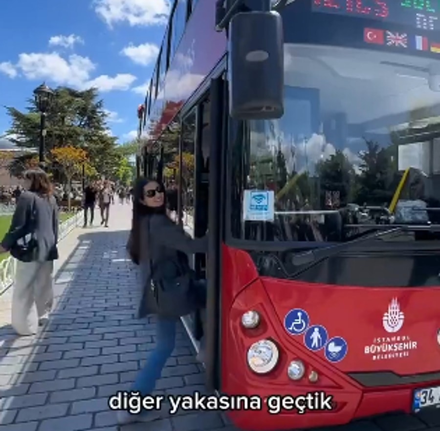 Bir Sosyal Medya Kullanıcısının İBB'nin Turist Otobüsü 'BusForUs' ile ...