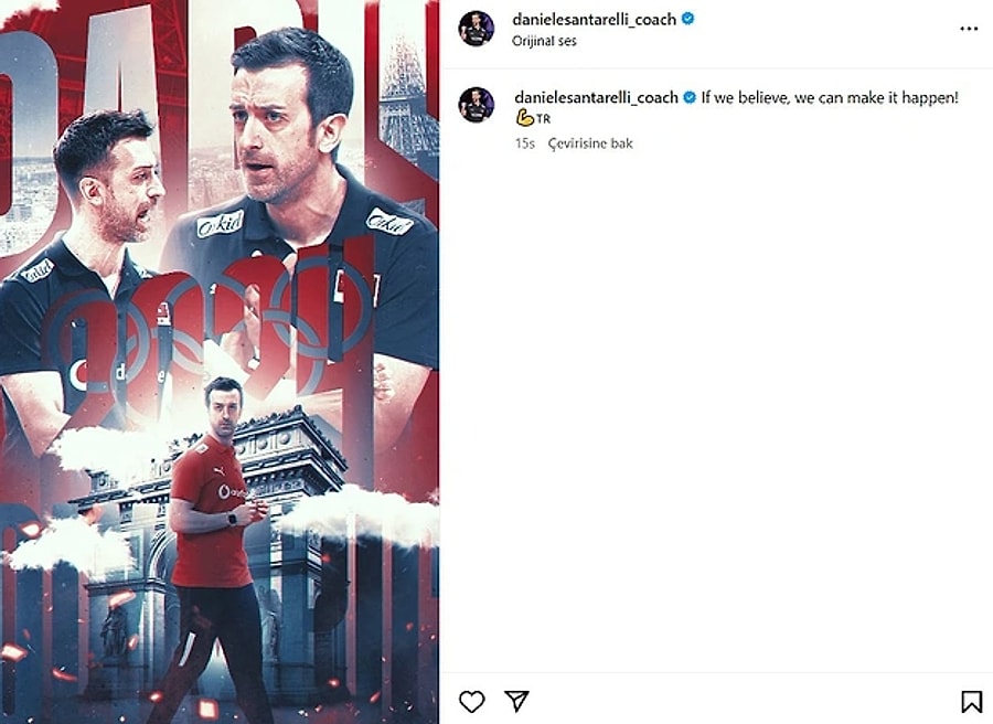 Daniele Santarelli Gündem Olan Kararı Sonrası Instagram Hesabında da ...