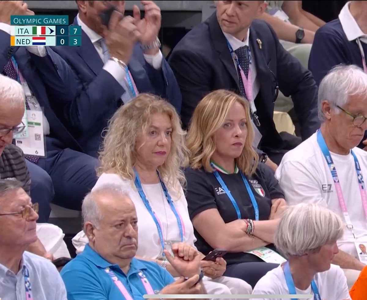 İtalya Başbakanı Giorgia Meloni de Salondaydı: Alice Bellandi Olimpiyat ...