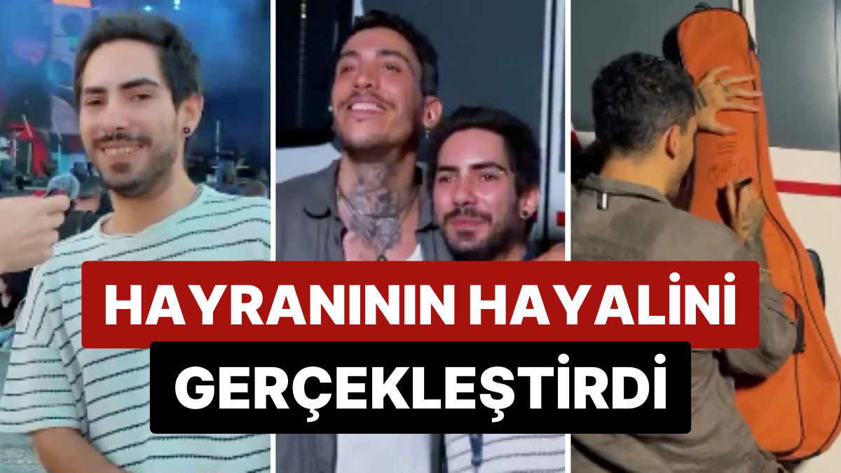 Can Bonomo'dan Hayranına Sürpriz! Gitarını İmzalatmak İsteyen Gencin ...