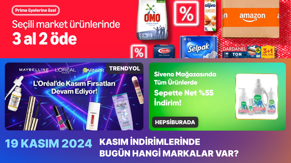 Kasım İndirimlerinde Bugün Hangi Markalar Var? 19 Kasım 2024 - Onedio