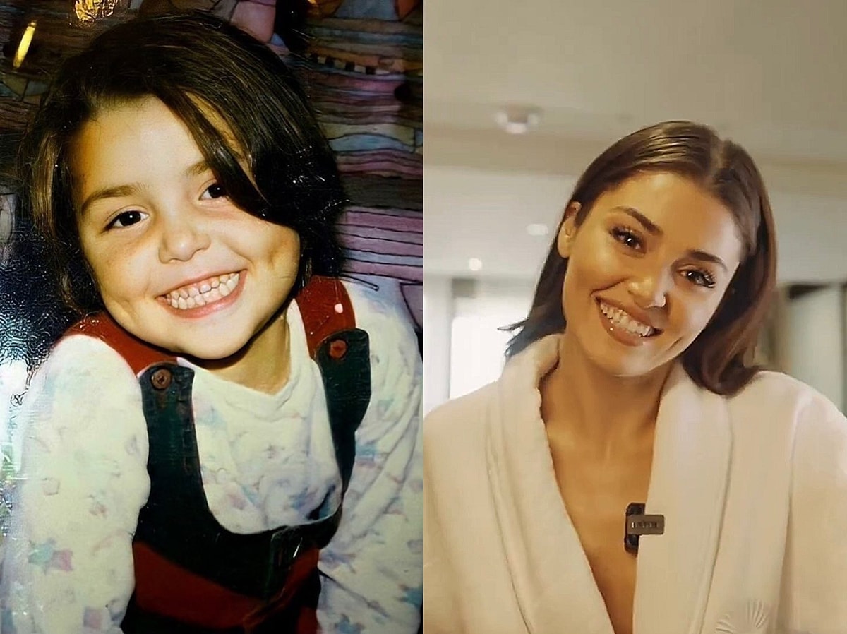 Estetik Harikası Olduğuna İnanılan Hande Erçel'in Çocukluk Fotoğrafını ...