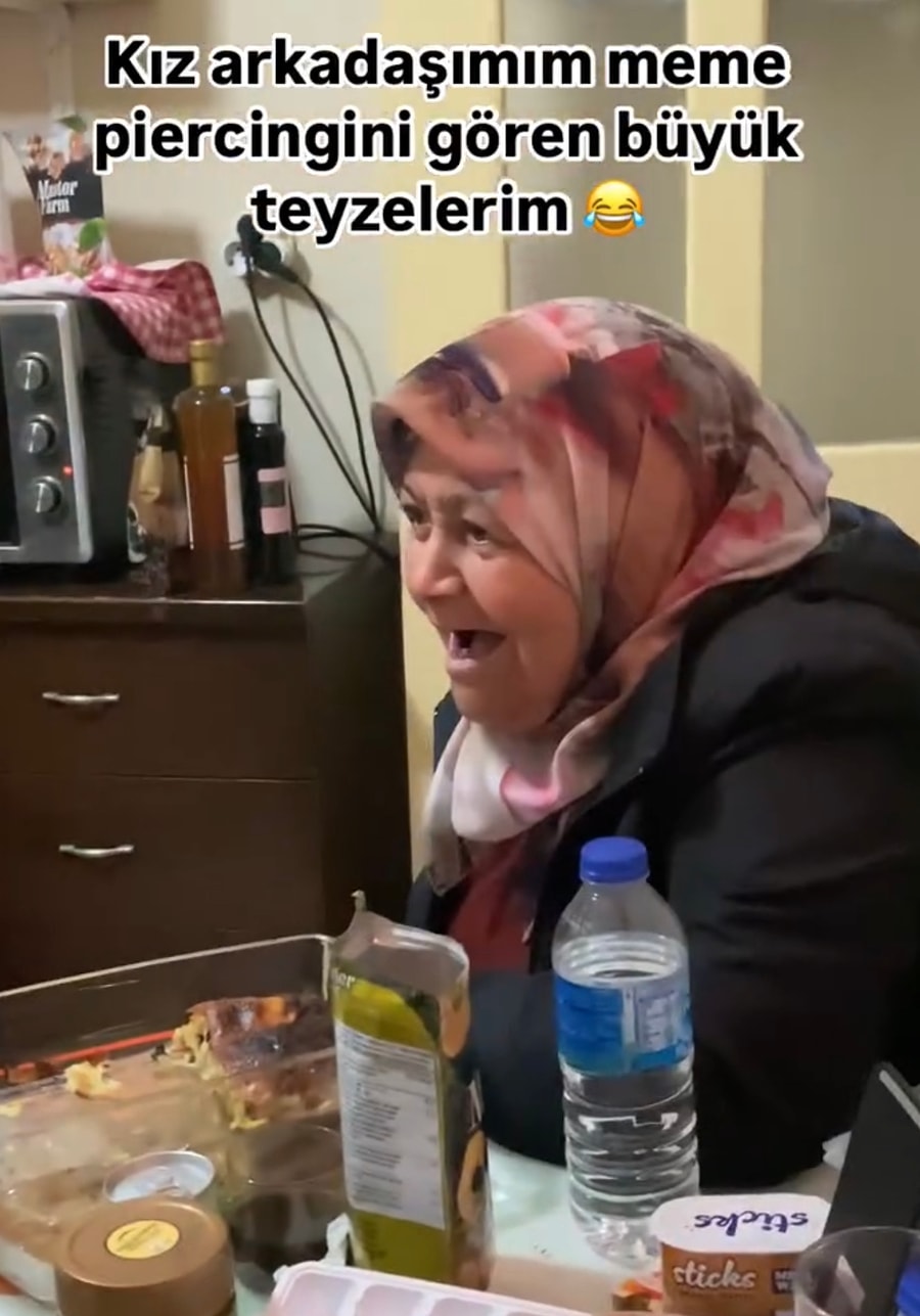 İlk Kez Meme Piercingi Gören Tatlı Teyzelerin Verdiği Tepkiler: “Biz ...