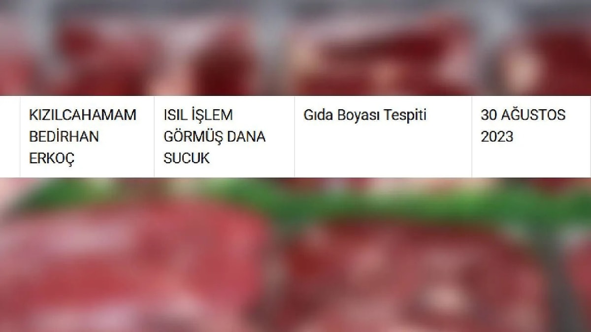 GIda İfşalarında Yeni Boyut: Sucuğu Boyayıp Bize Satmışlar! - Onedio