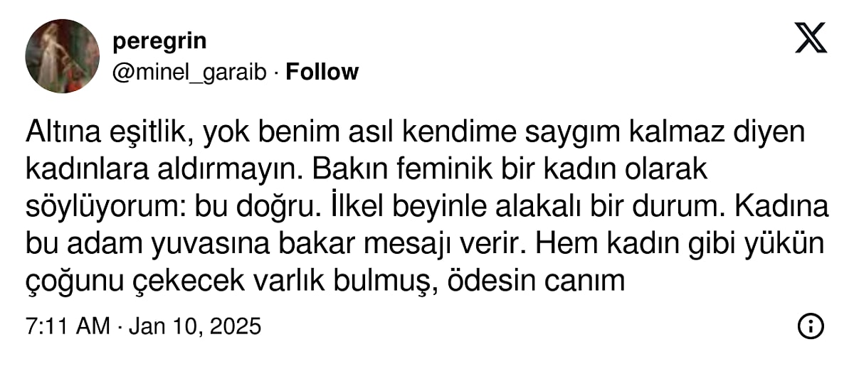 Psikolog Sinem Demirel'in ''Bir Kadın Hesabını Ödediği Erkeğe Saygı ...