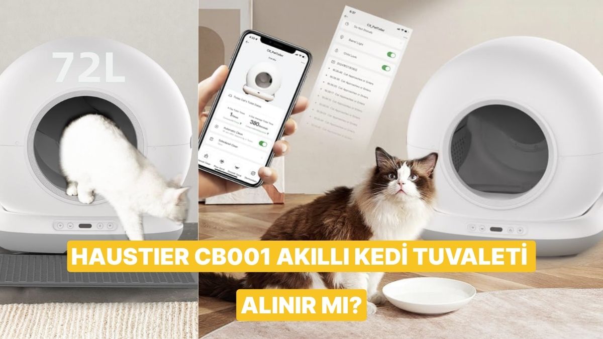 Haustier CB001 Akıllı Otomatik Kedi Tuvaleti - Onedio