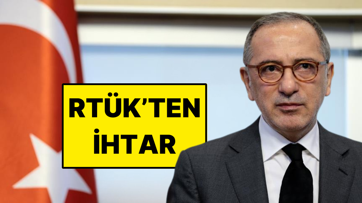 RTÜK'ten Fatih Altaylı Uyarısı - Onedio