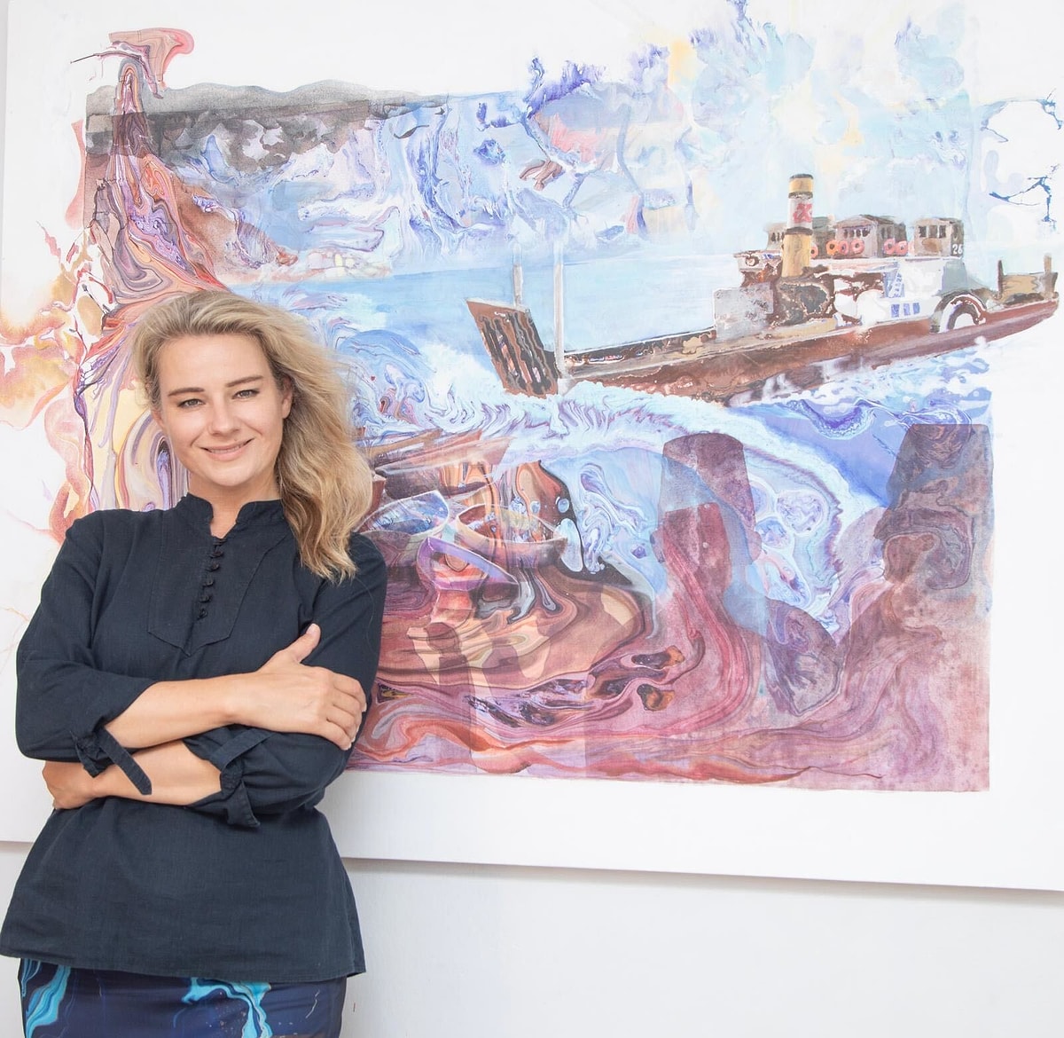 Rus Ressam Tatiana Kirillova ve Türk Ressam Memduh Kuzay'ın Eserleriyle ...